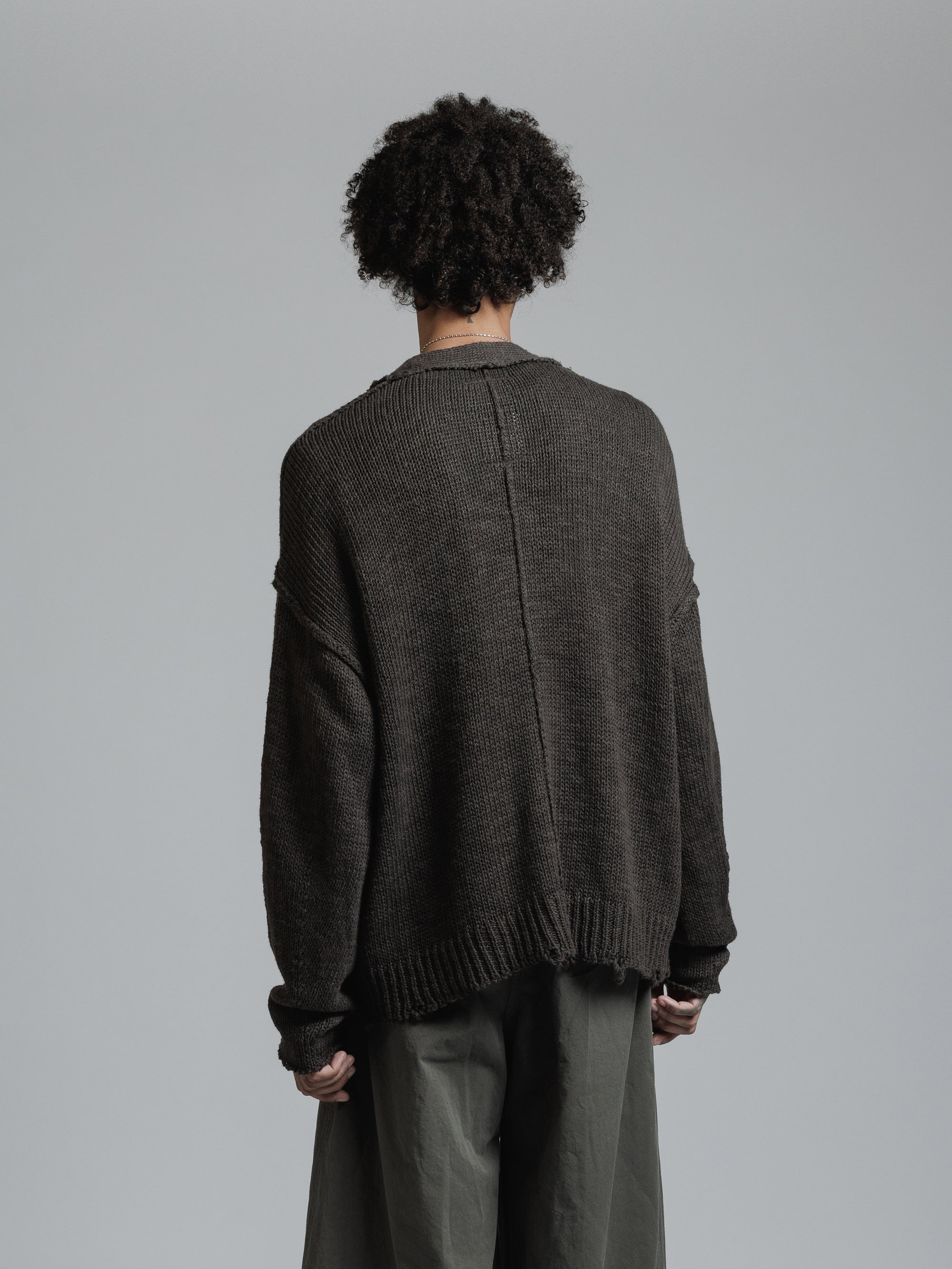 THE VIRIDI-ANNE（ザ ヴィリディアン） TVA 26SS COTTON_LINEN SNAP BUTTON CARDIGAN ...